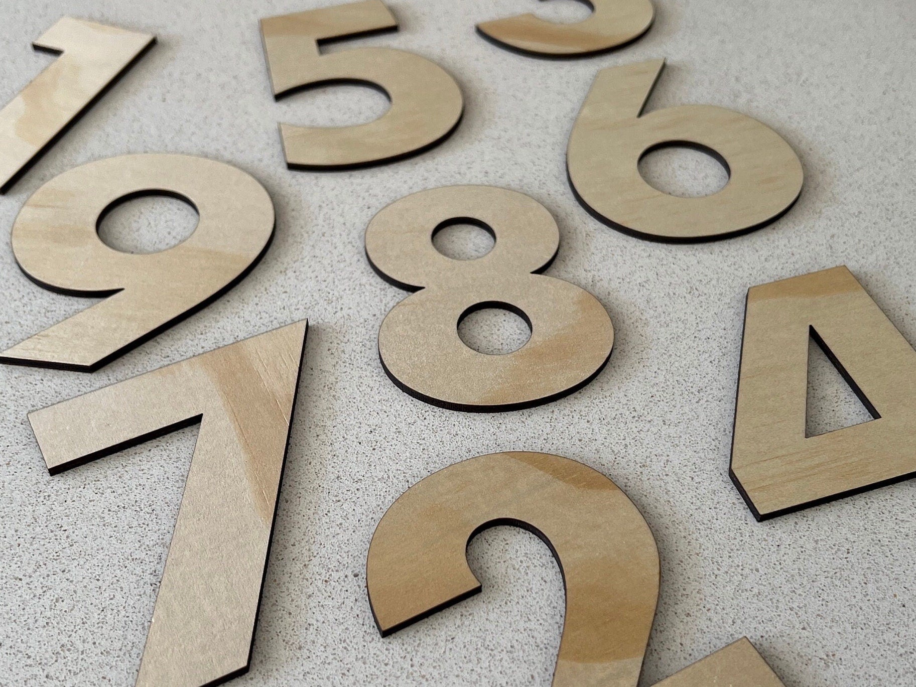 Laser Cut Wooden Letters & Numbers (3mm Thick) – Craft Explorer