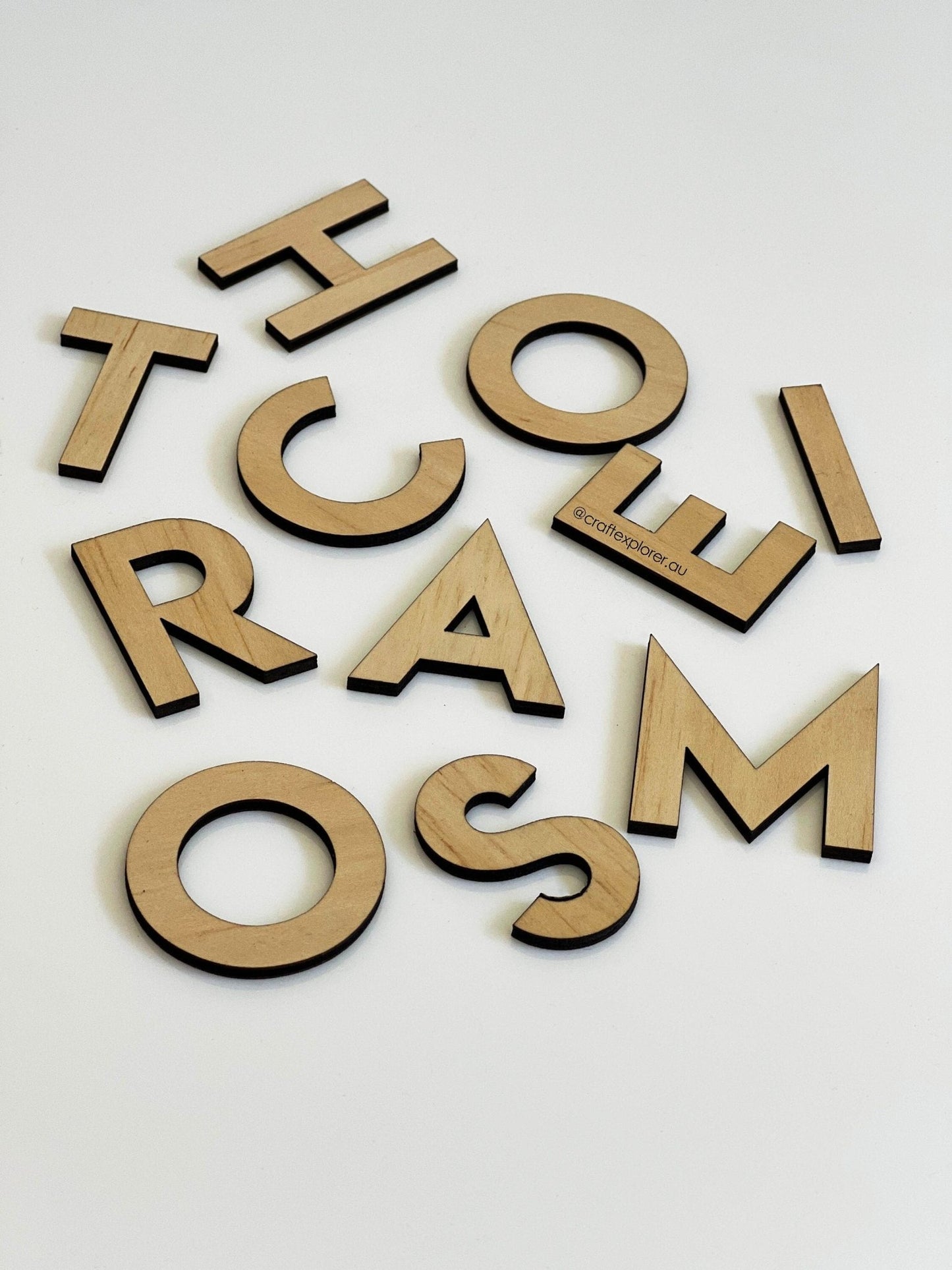 Laser Cut Wooden Letters & Numbers (3mm Thick) – Craft Explorer