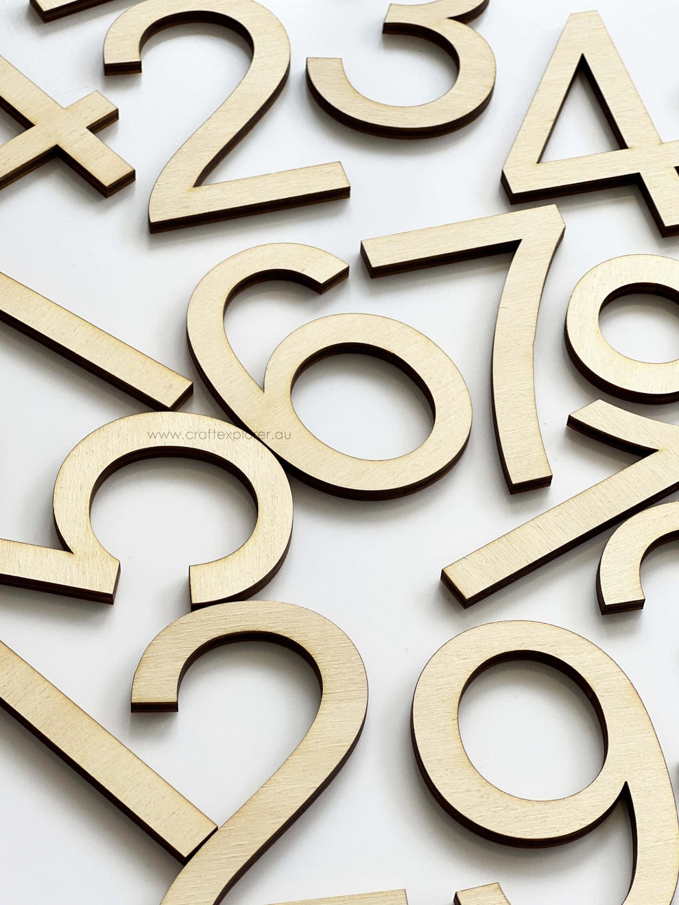 Laser Cut Wooden Letters & Numbers (4mm Thick) – Craft Explorer